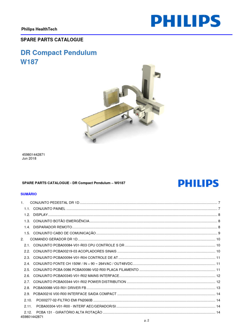 DR Compact Pendulum Spare Parts Catalogue - W187 | PDF