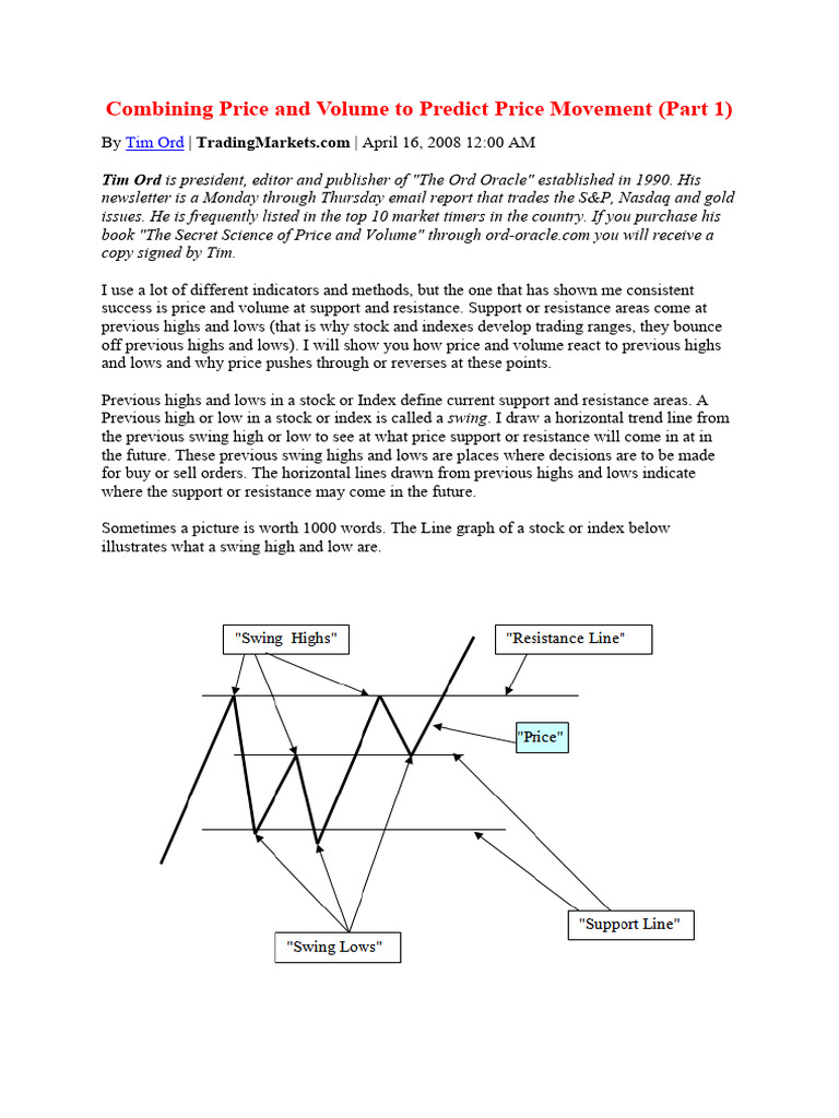 Combining Price and Volume To Predict Price Movement | PDF