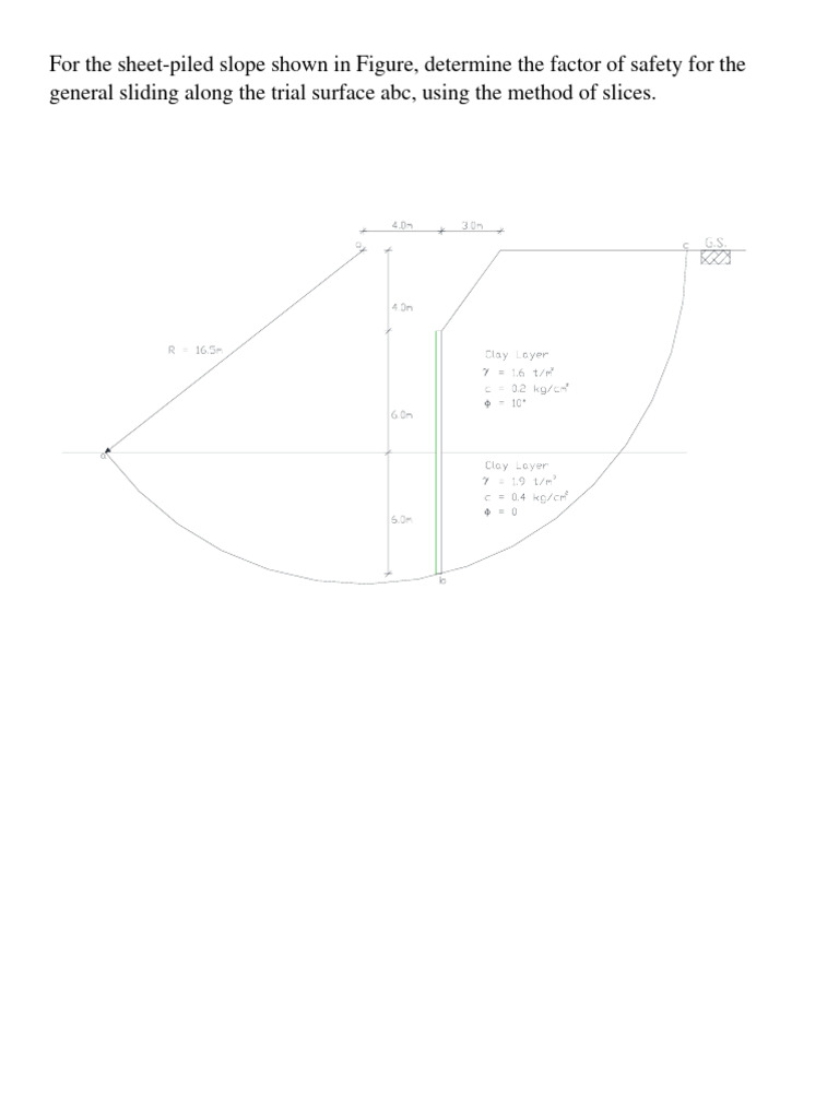 Solved Example Using Ordinary Method of Slices | PDF