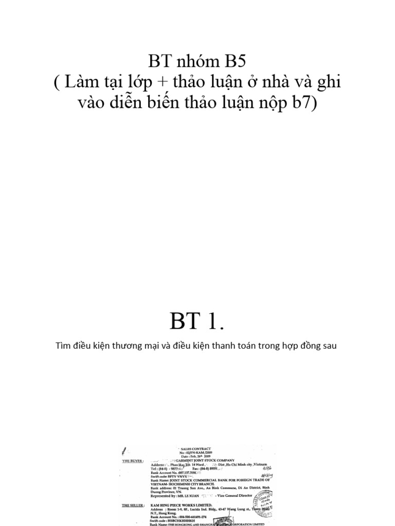 Bài Giảng 3 - Costing - Pricing (BT Nhóm B5) | PDF