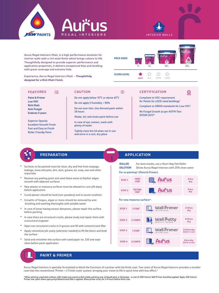 Aurus Regal Interior | PDF | Paint | Acrylic Paint