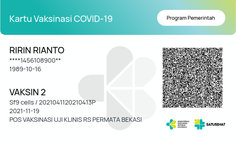 Sertifikat-Vaksin-Dosis 2-Ririn-421 | PDF