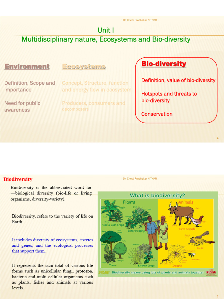 CH1 Biodiversity | PDF
