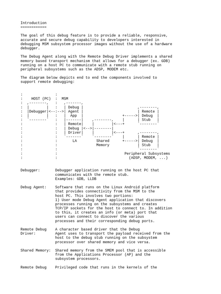 Remote Debug DRV | PDF | Technology & Engineering