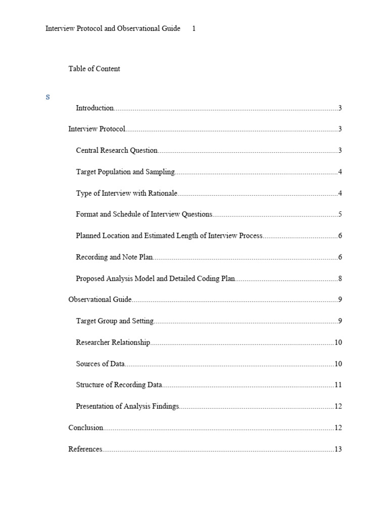 Observational Guide | PDF | Data | Qualitative Research