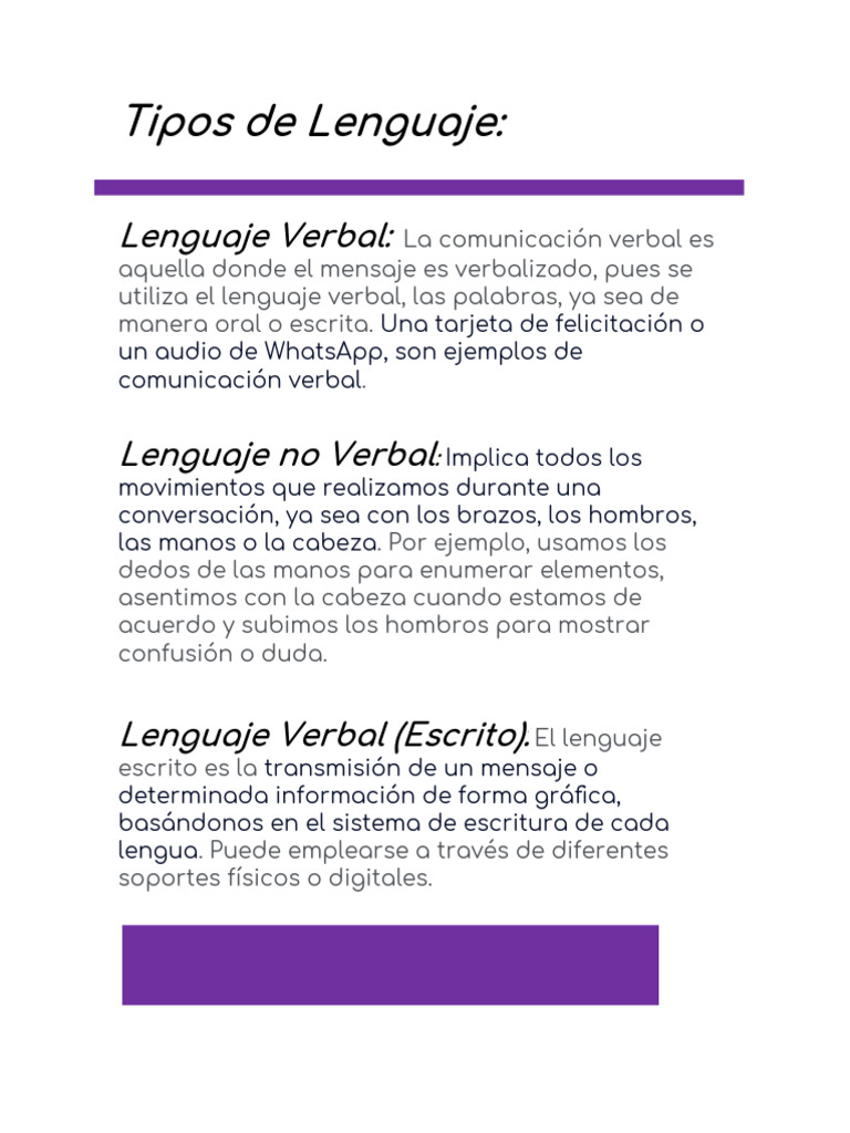 Tipos de Lenguaje | PDF