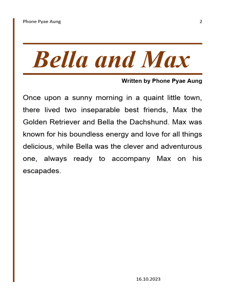 Dog and Donut by Phone Pyae Aung | PDF