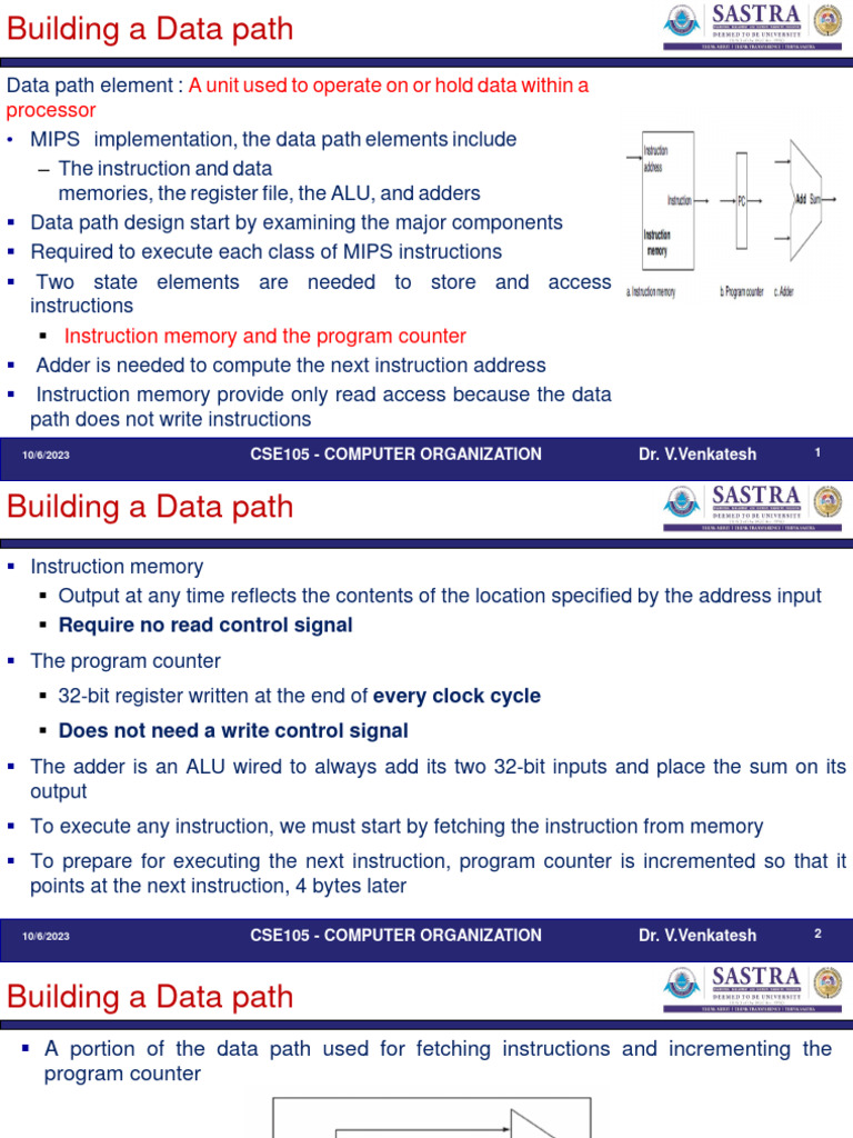 Building A Data Path | PDF | Central Processing Unit | Programming