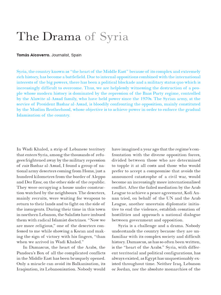 The Drama: of Syria | PDF