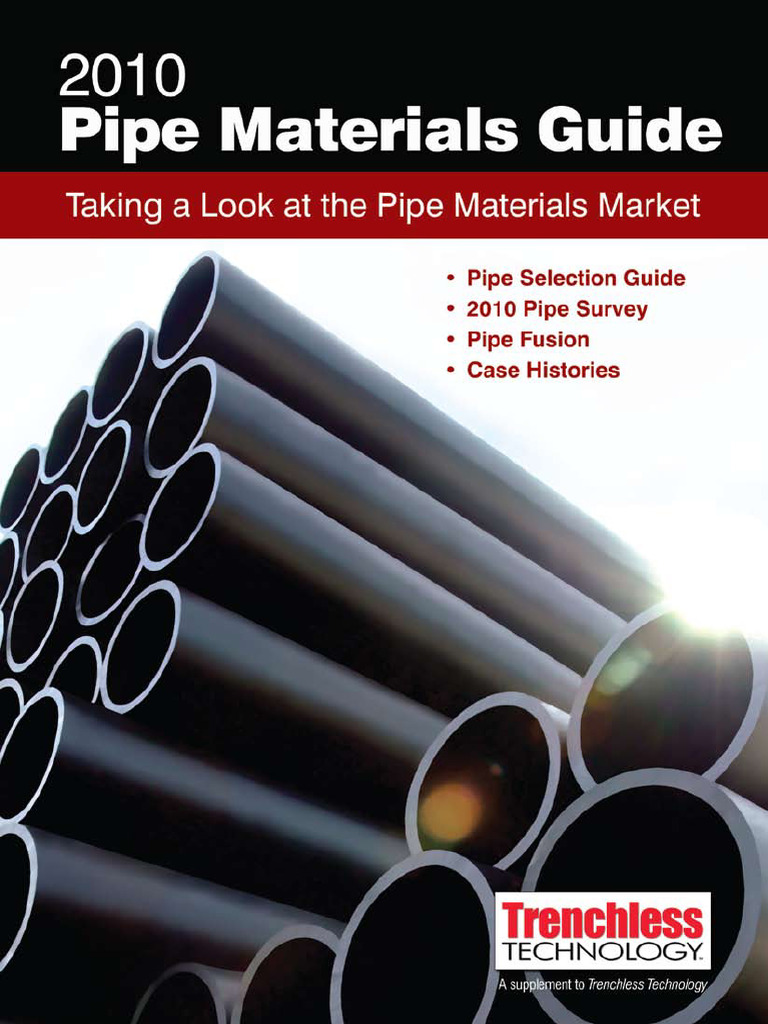 Pipe Materials Guide | PDF | Pipe (Fluid Conveyance) | Concrete