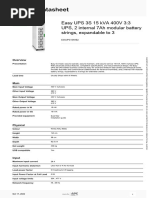 Eaton 93t Ups Datasheet | PDF | Alternating Current | Electricity