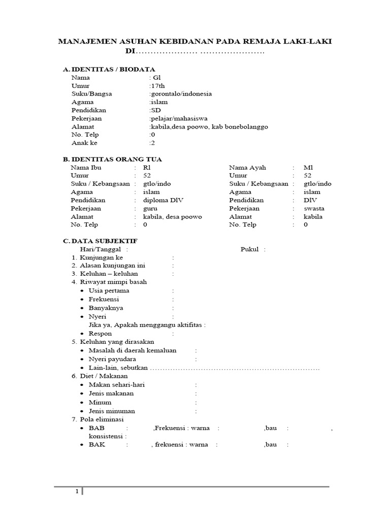 Askeb Remaja Laki-Laki | PDF | Kesehatan Holistik | Gaya Hidup