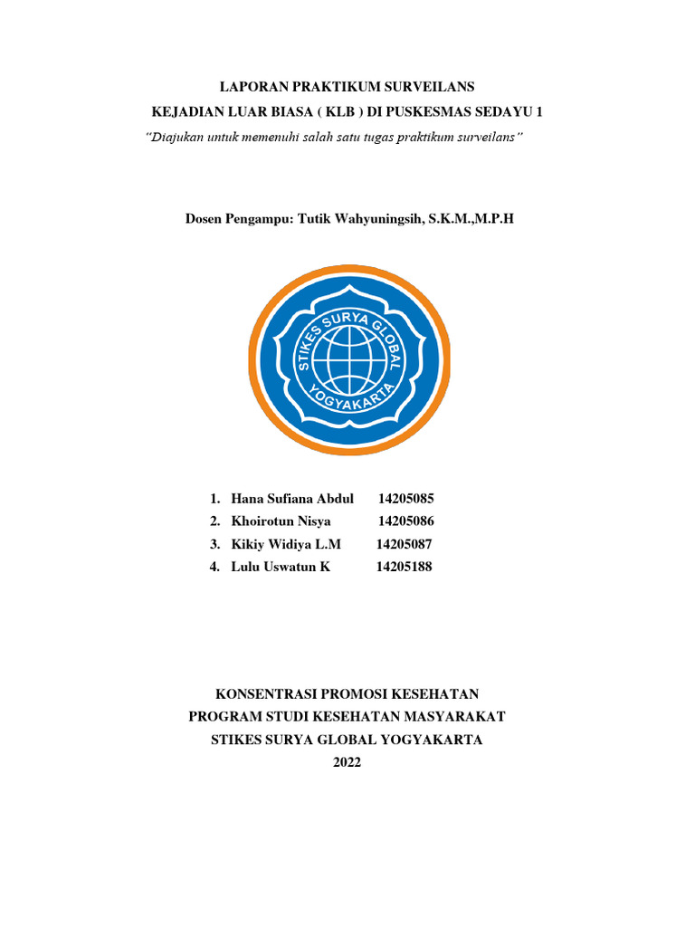 Laporan KLB Kel 7 | PDF