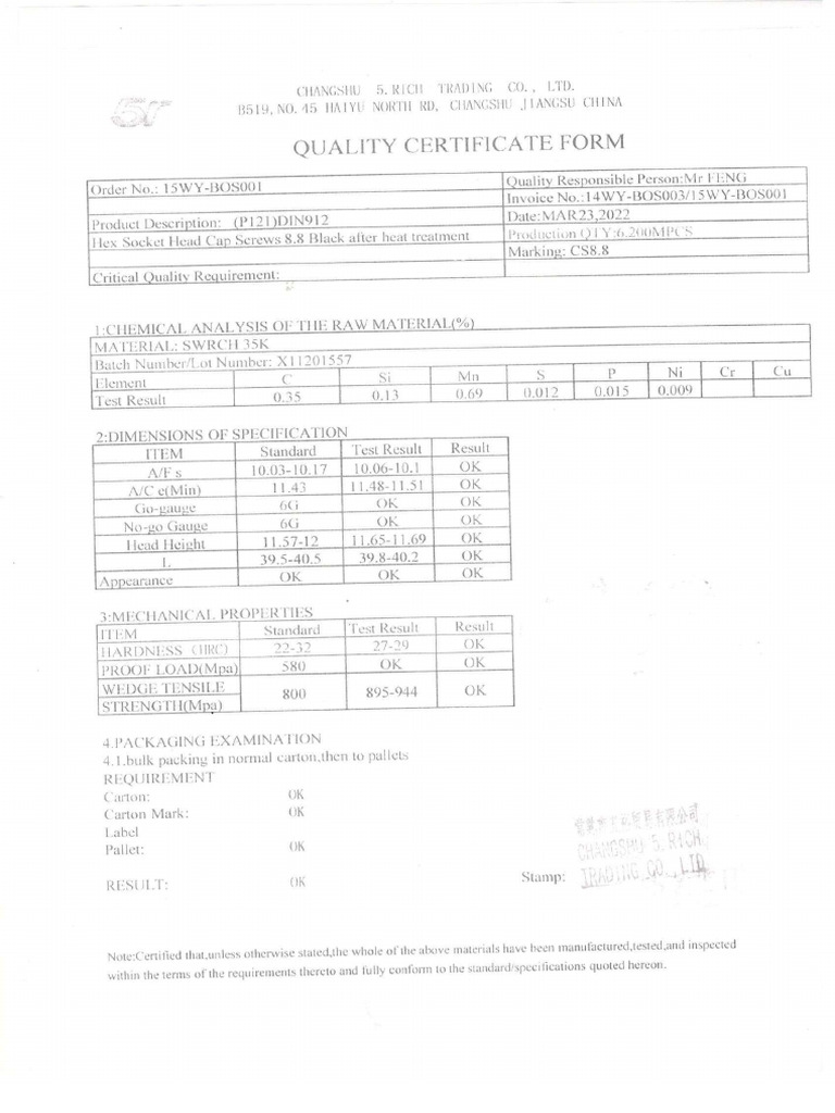 Certificado Allen 88 | PDF