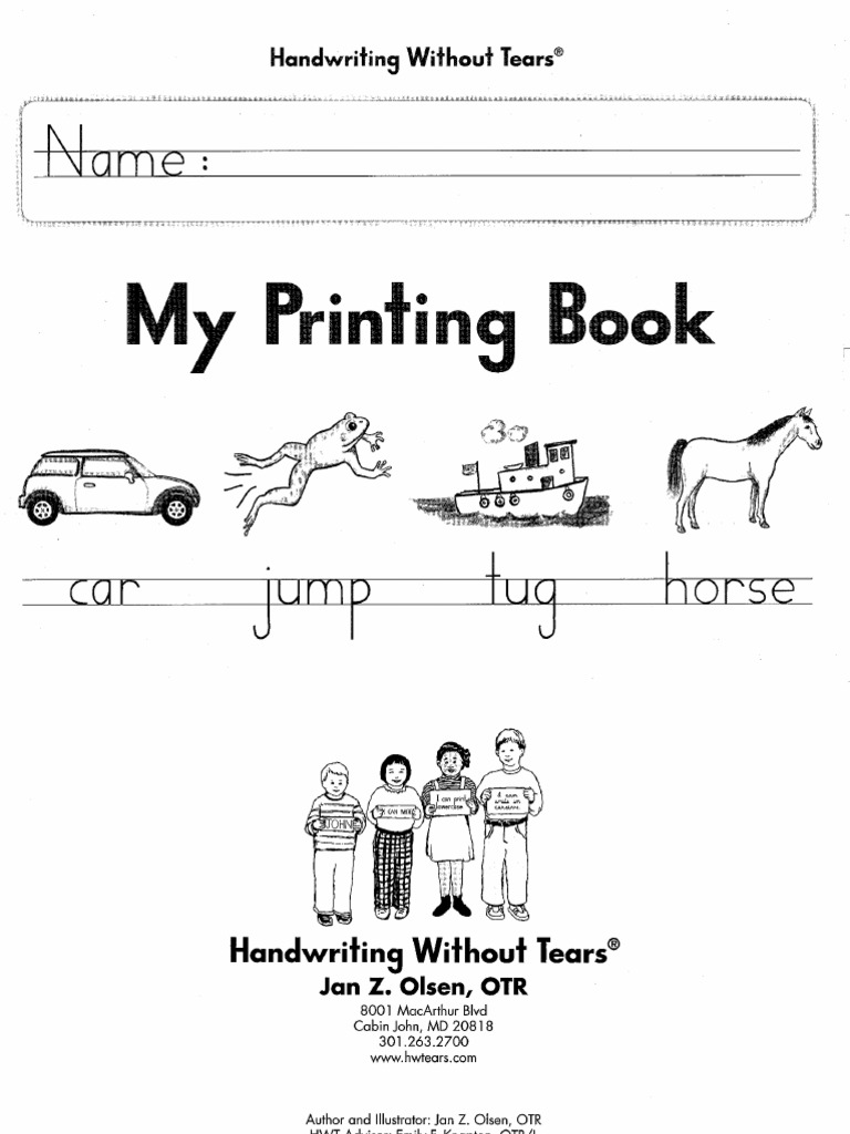 1st Handwriting Without Tears Student Book | PDF