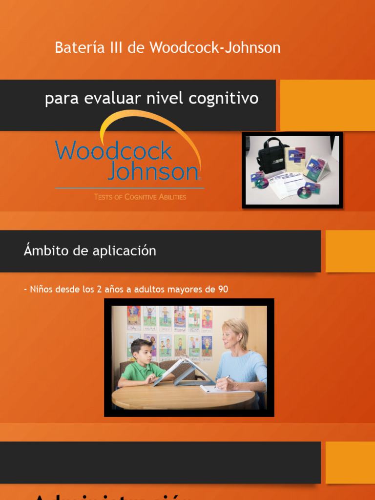 Evaluación Cognitiva: Woodcock-Johnson III | PDF | Ciencia y matemáticas