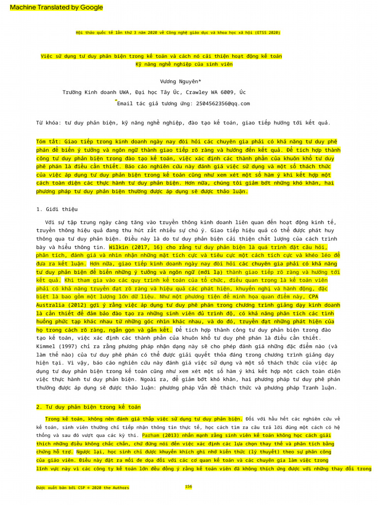 [DỊCH] Vai trò của Tư duy phản biện trong ngành Kế toán và cách nó cải thiện kỹ năng chuyên môn ...