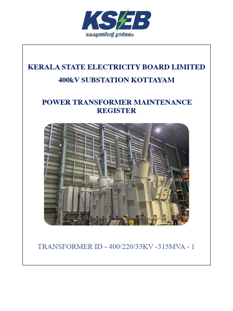 400kV ICT1 Register | PDF | Transformer | Electric Power Distribution