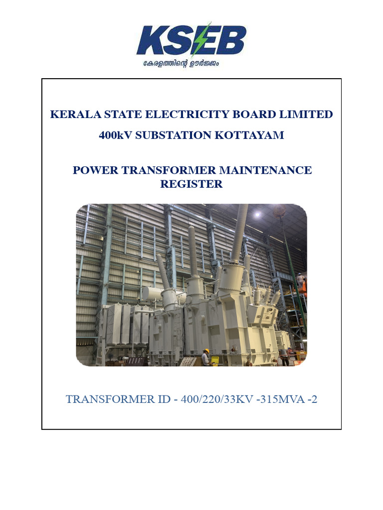 400kV ICT2 Register | PDF | Transformer | Electric Power Distribution