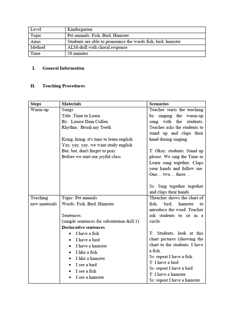Lesson Plan Teaching Writing | PDF Lesson Plan Teaching Writing | PDF