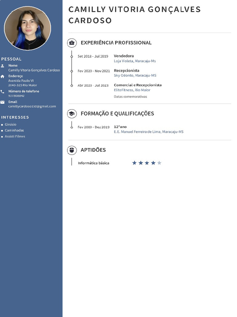 Currículo CG1 | PDF