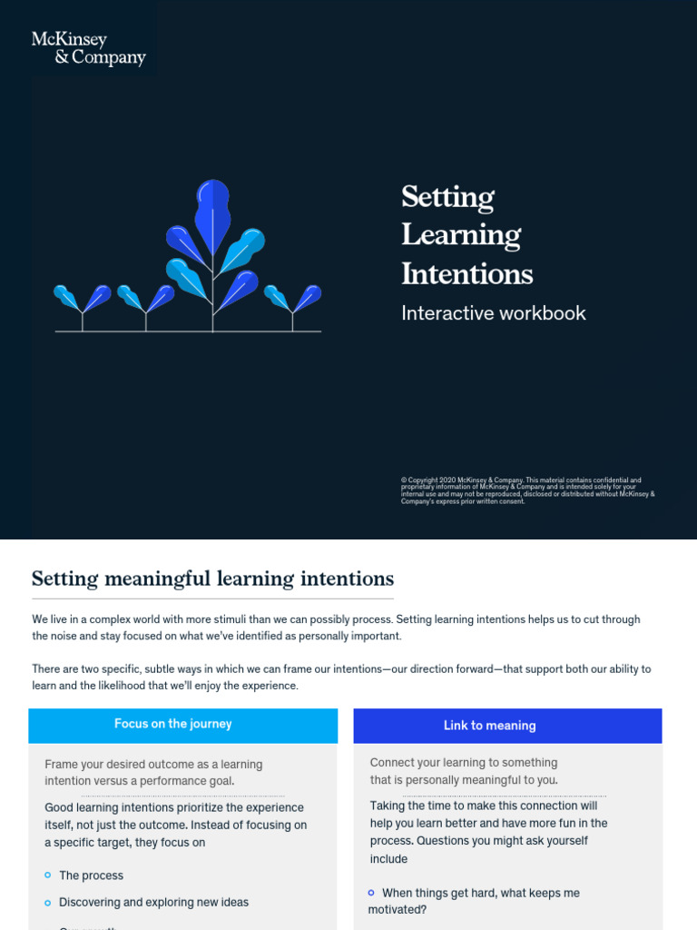 SLI Workbook | PDF | Learning | Goal