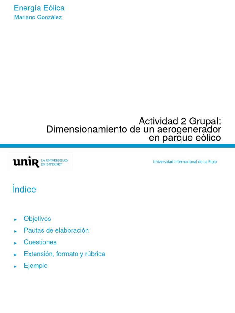 Actividad 2 Grupal Solución | PDF | Energía eólica | Energía renovable