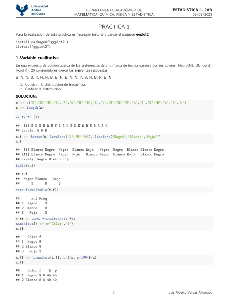 Practica 1 | PDF | Science