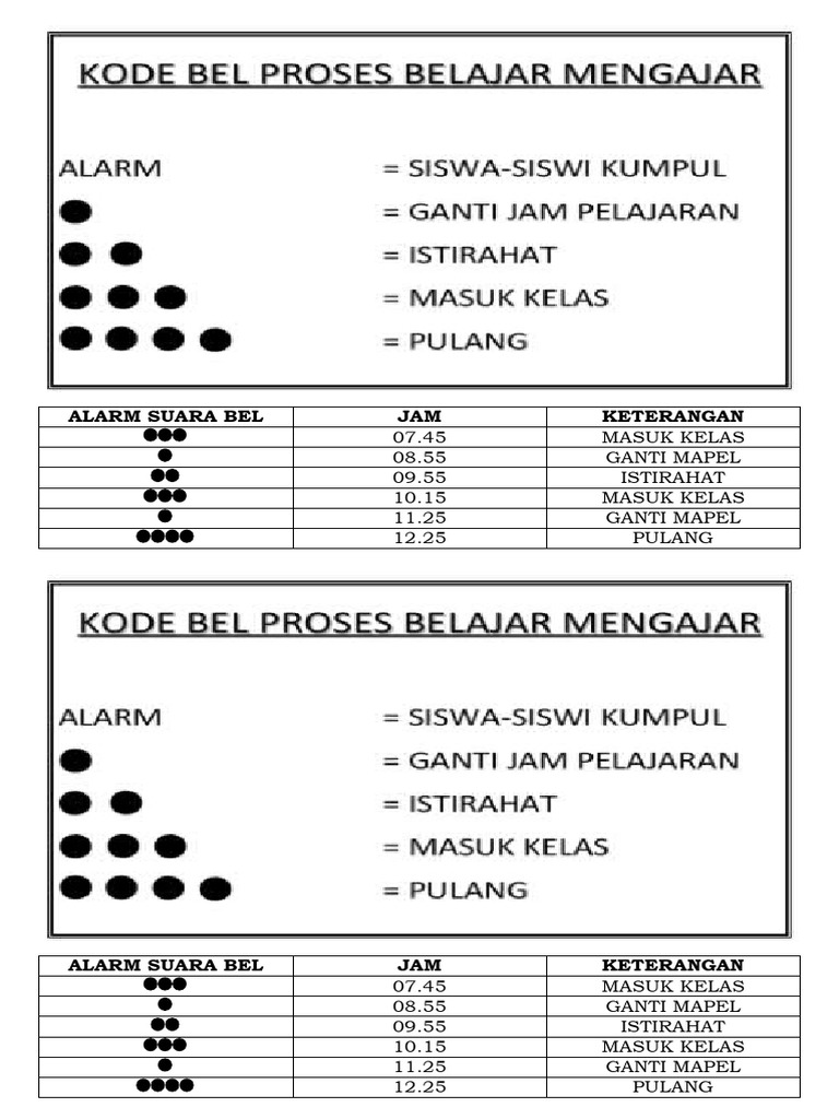 Alarm Suara Bel | PDF