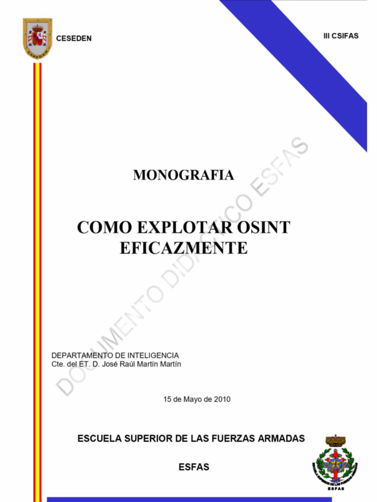 OSINT Uso Militar - PDF Compressed 1 | PDF | Internet | Información OSINT Uso Militar - PDF Compressed 1 | PDF | Internet | Información