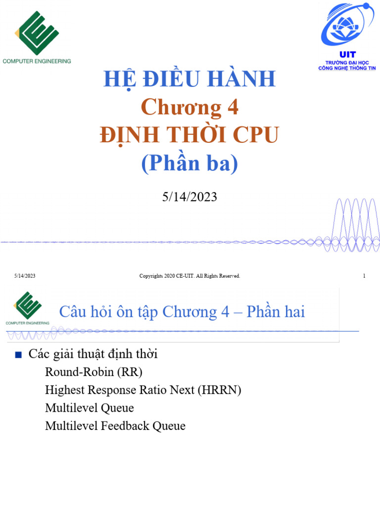 Week06 Chapter4 Cpu Scheduling Part3vi Pdf 