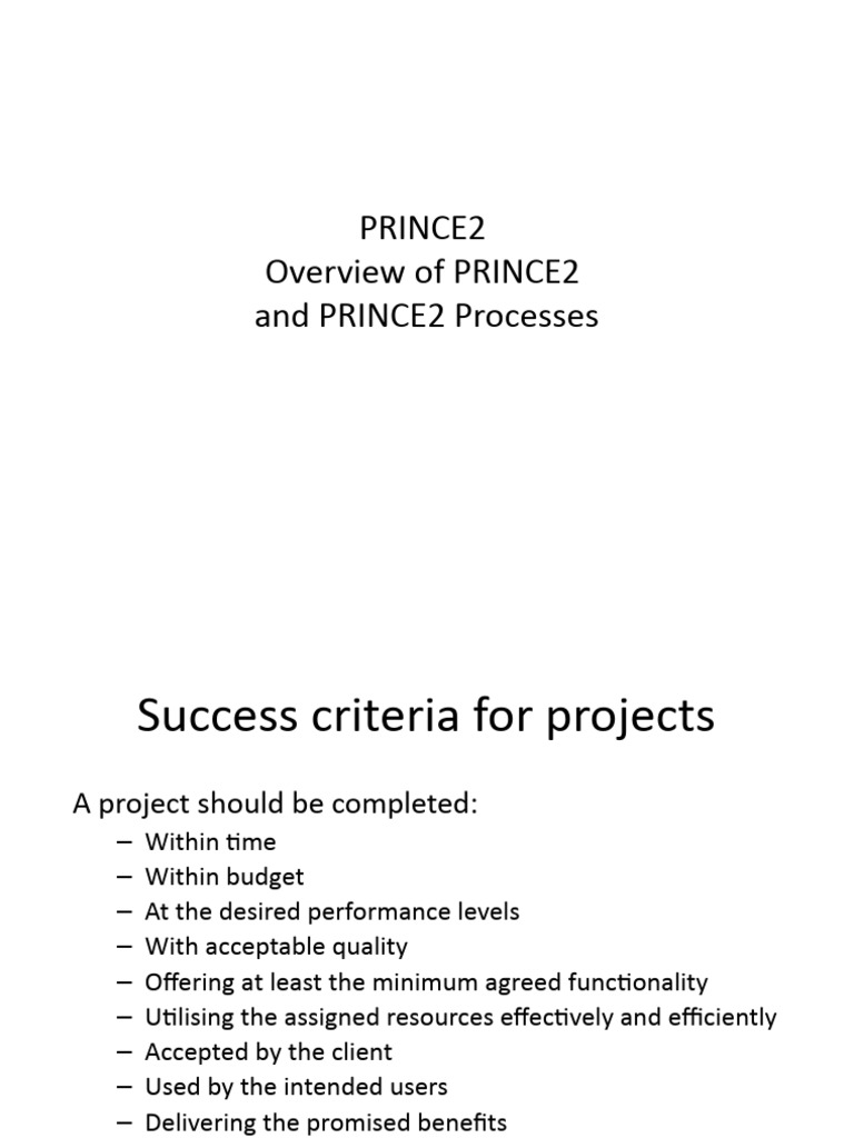 Lecture 2 - Introduction To PRINCE2 V8 | PDF | Project Management | Risk
