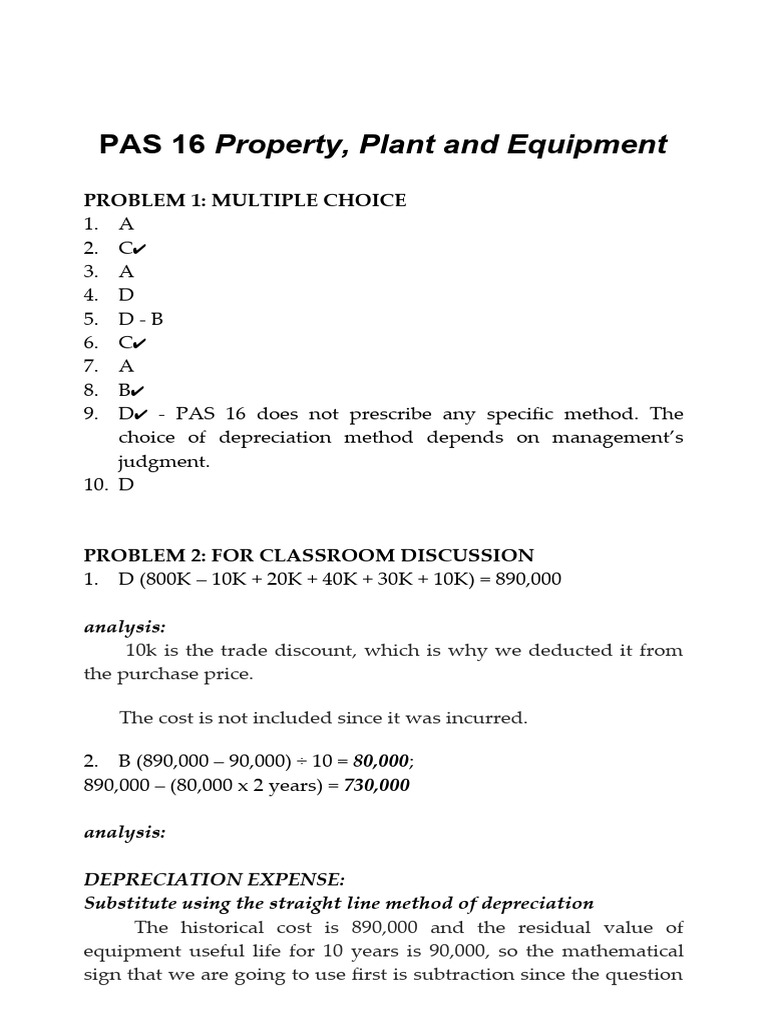 Sol Man - Pas 16 Property, Plant - Equipment | PDF