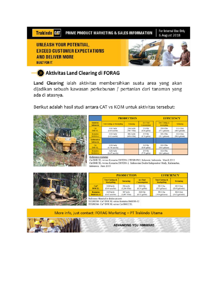 CAT Vs Komatsu Dozer | PDF