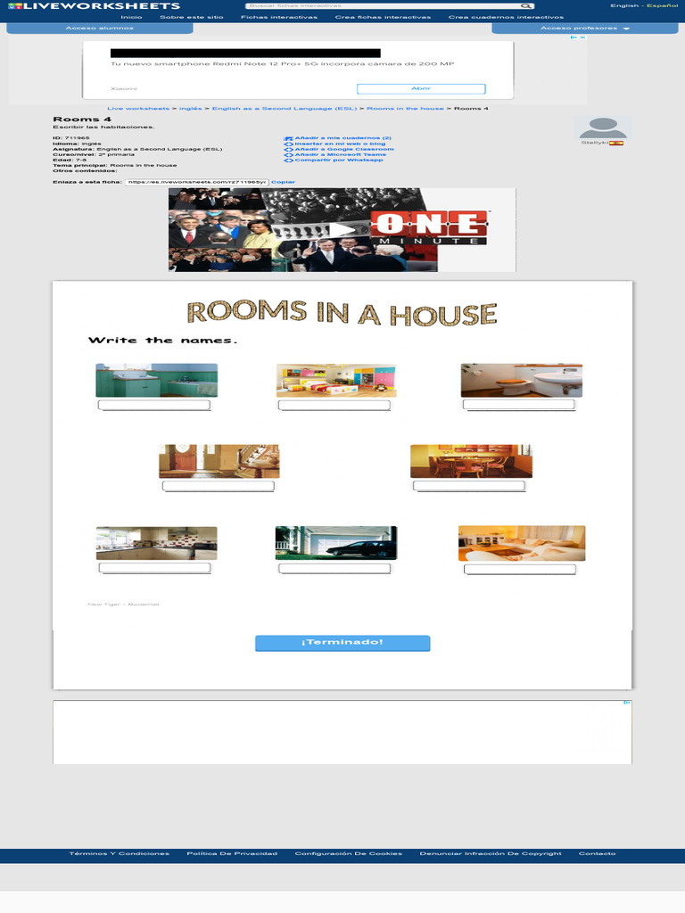 Ejercicio de Rooms 4 | PDF | web 2.0 | Tecnologías de la información