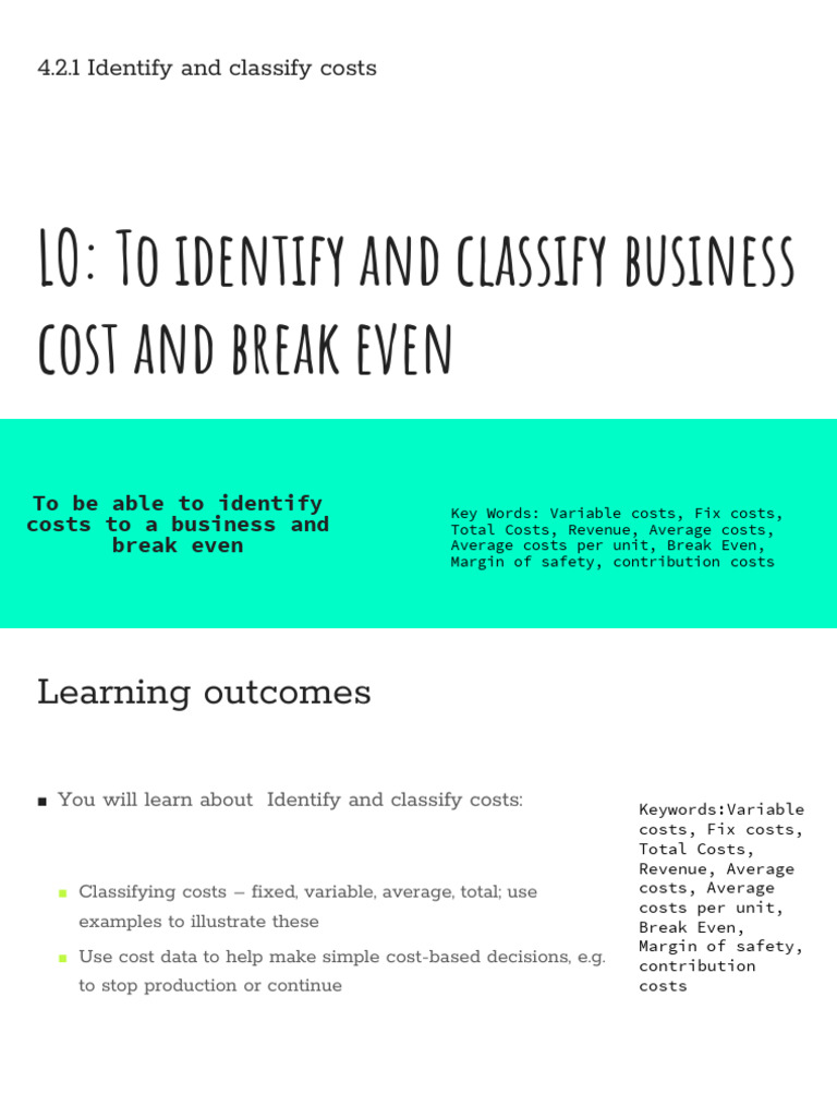 Understanding Variable Costs in Production | PDF | Financial Economics ...