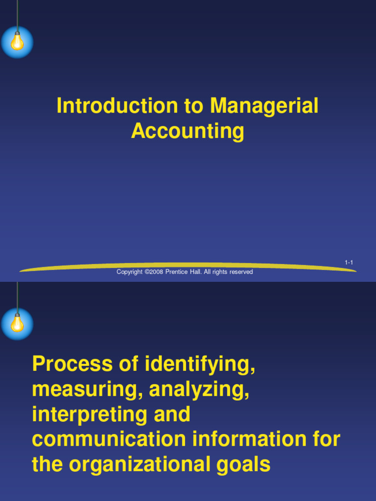 Introduction To Managerial Accounting | PDF | Accounting | Financial Audit