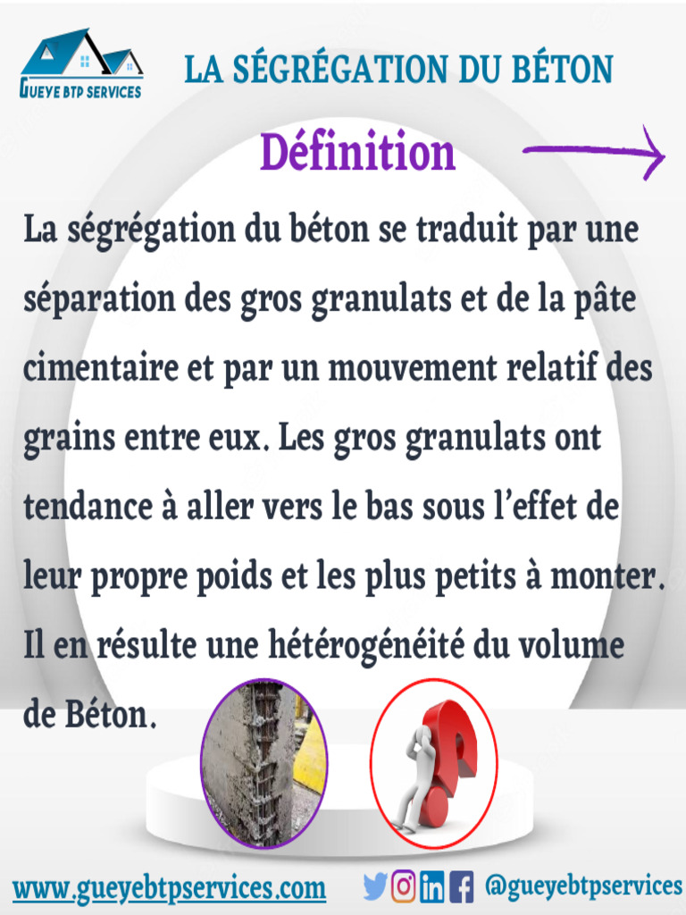 Causes et solutions de ségrégation béton | PDF