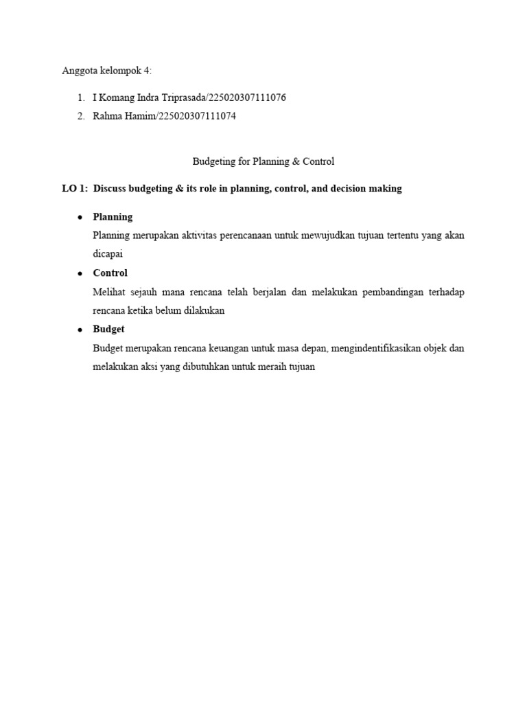 Panduan Lengkap Budgeting Perusahaan | PDF | Bisnis | Pengelolaan Keuangan & Uang