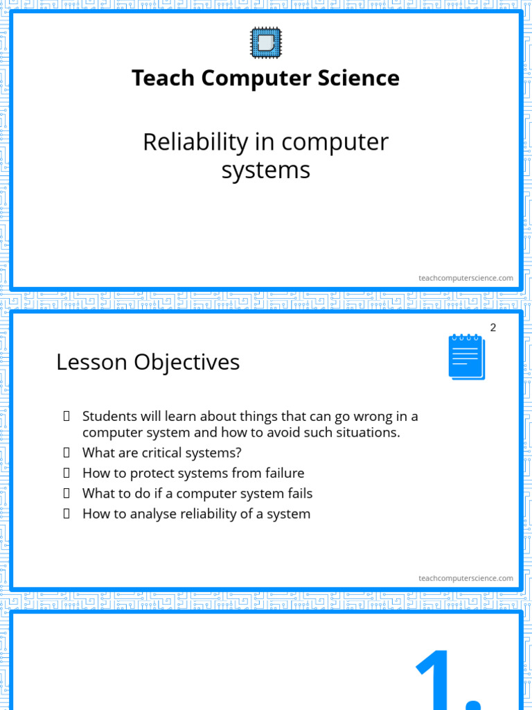 Presentation - 02 Reliability in Computer Systems | PDF | Fault Tolerance | Backup