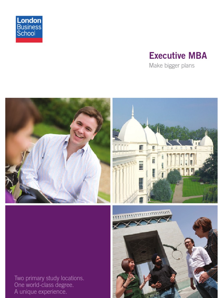 Lbs Emba Brochure | PDF | Master Of Business Administration | Strategic ...