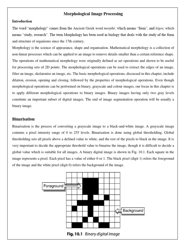 Unit 4 Morphological Image Processing Pdf Multidimensional Signal Processing Signal Processing 6680