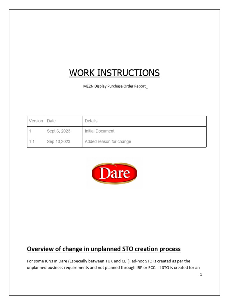 ME2N-Display PO Order Report | PDF | Logistics | Information Technology ...