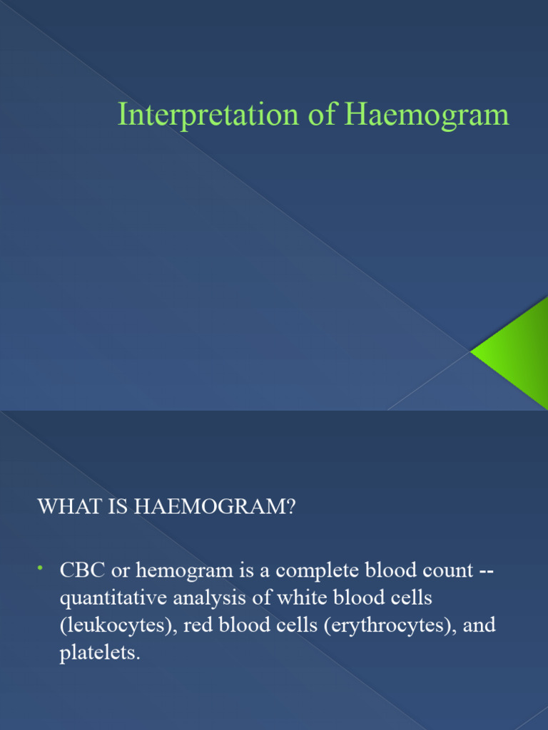 Interpretation of Haemogram 2 | PDF
