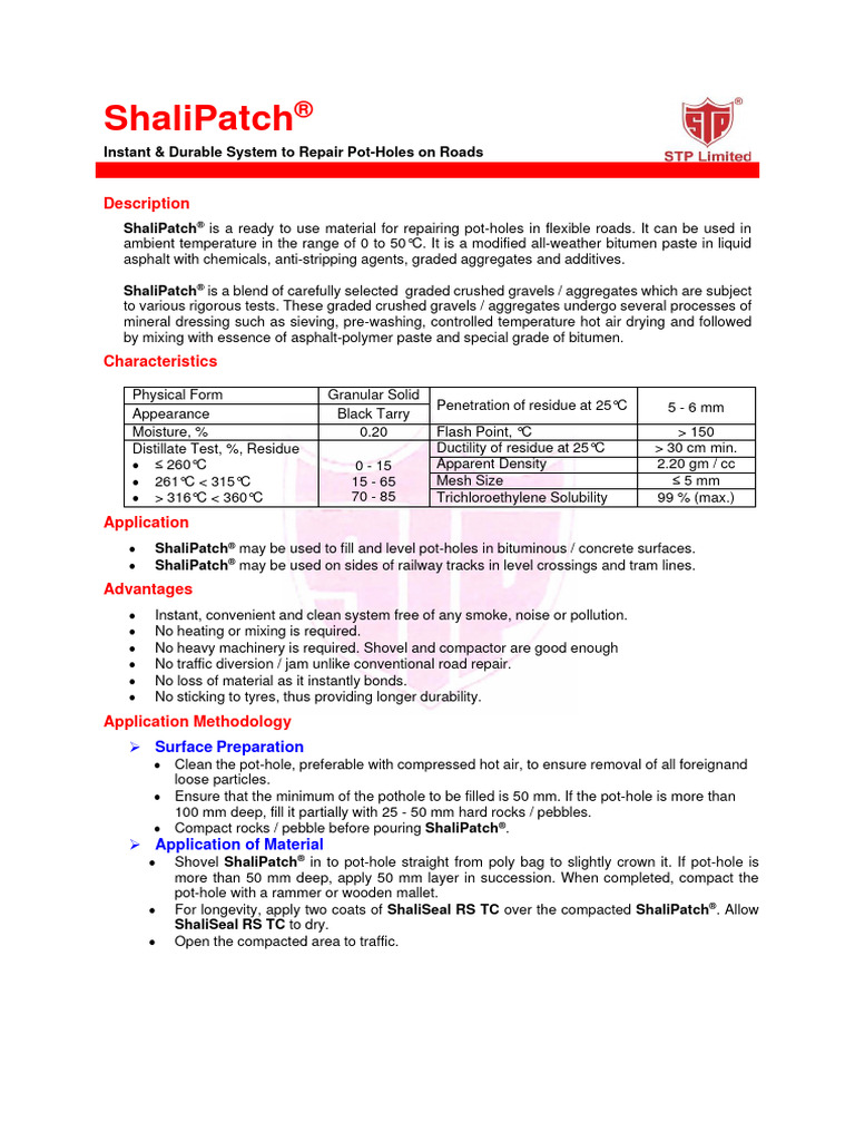Shali Patch | PDF | Gravel | Chemical Substances
