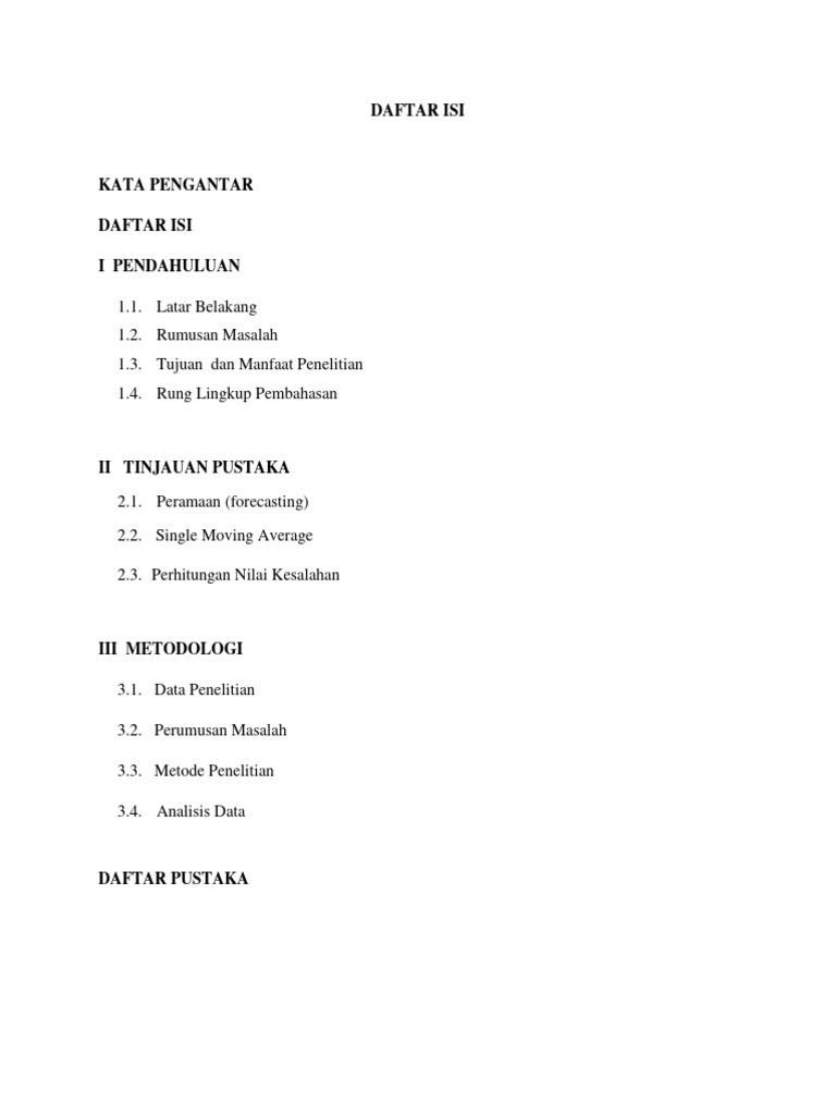 Single Moving Average | PDF