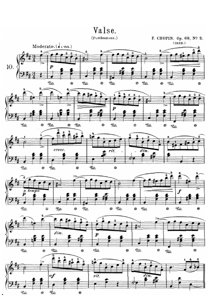 Chopin Valse 10 | PDF