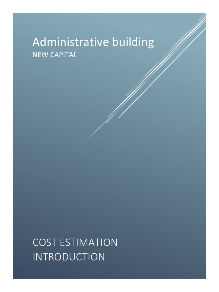 Administrative Building: Cost Estimation | PDF | Cost | Business Economics