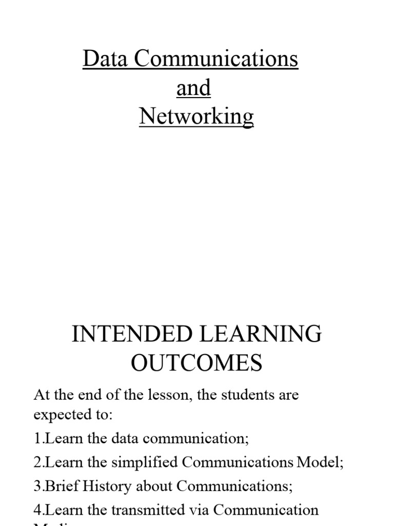 Data Communications And Networking Pdf Osi Model Computer Network 