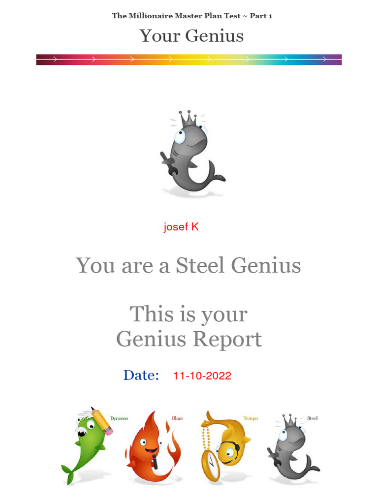 Discover Your Steel Genius Traits | PDF | Genius | Thought